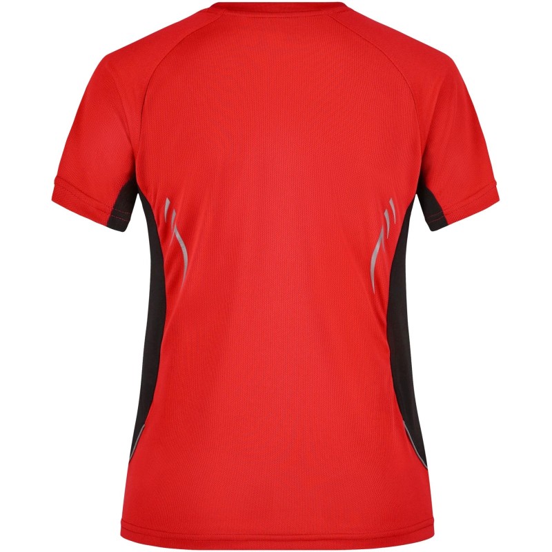 JN390 Ladies' Running-T Color Red/Black Size S
