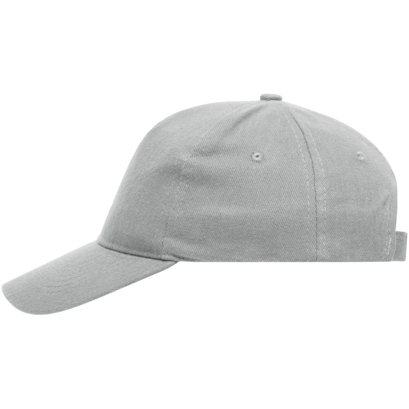 MB092 5 Panel Cap Heavy Cotton Color Light-Grey Size One size